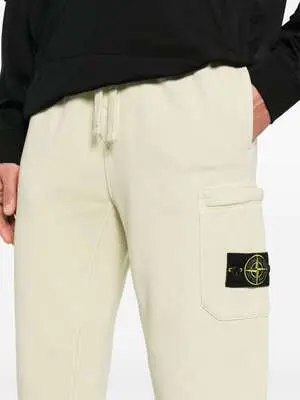 Stone Island Compass-badge Cotton Track Trousers - Green