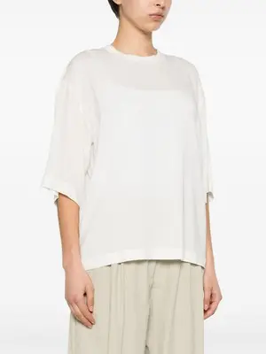 Fabiana Filippi Chiffon-crepe T-shirt - White