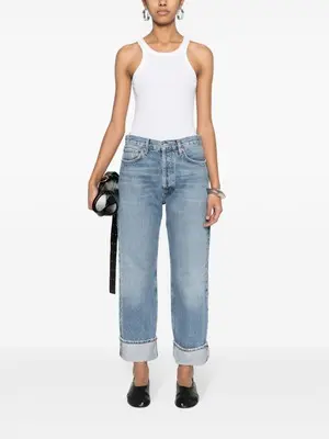 AGOLDE Fran Mid-rise Straight-leg Jeans