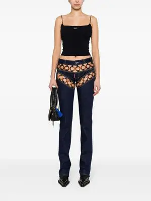 Dsquared2 Logo-plaque Knitted Crop Top