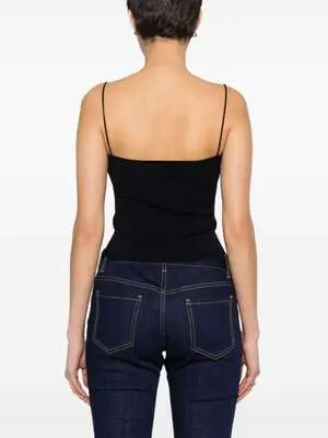 Dsquared2 Logo-plaque Knitted Crop Top
