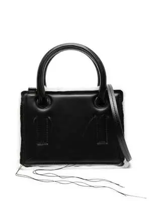 DENTRO Mini Otto Leather Tote Bag - Black