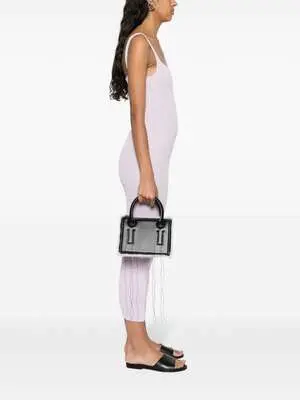 DENTRO Mini Otto Leather Tote Bag - Black