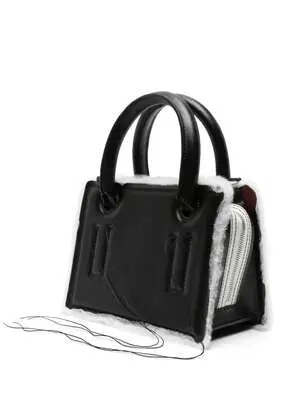 DENTRO Mini Otto Leather Tote Bag - Black
