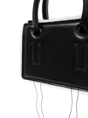 DENTRO Mini Otto Leather Tote Bag - Black