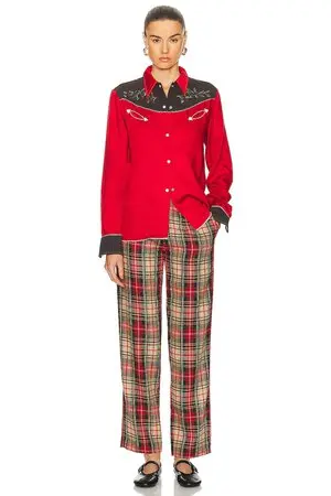 BODE Truro Plaid Trouser