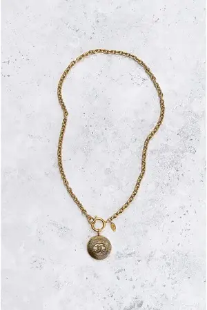 Chanel Coco Mark Medallion Necklace