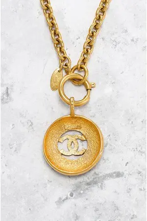 Chanel Coco Mark Medallion Necklace