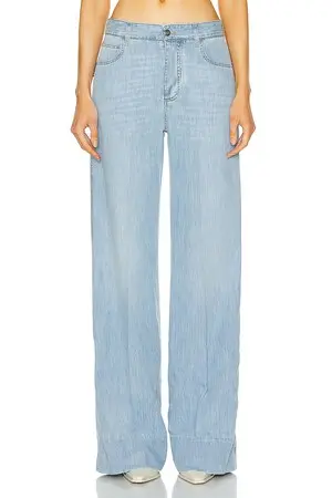 Bottega Veneta Bleached Wide Leg Jeans - Light Bleach