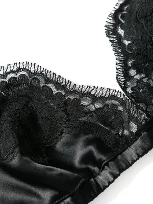 Dolce & Gabbana Lace-panel Bralette - Black