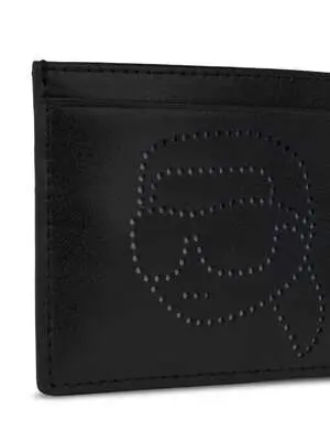 Karl Lagerfeld Ikon Perforated Card Holder