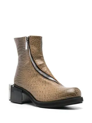 GMBH Ergonomic Riding Ankle Boots - Brown