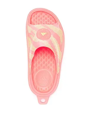 Adidas By Stella McCartney Striped Pool Slides - Pink