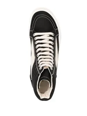 Rick Owens High Vintage Cotton Sneakers