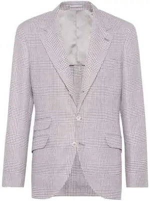 Brunello Cucinelli Puppytooth Single-breasted Blazer