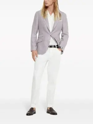 Brunello Cucinelli Puppytooth Single-breasted Blazer