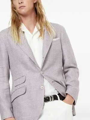 Brunello Cucinelli Puppytooth Single-breasted Blazer