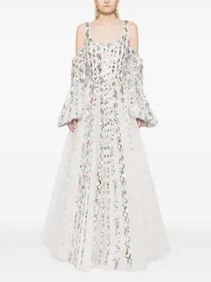 SAIID KOBEISY Sequinned Tulle Gown