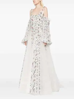 SAIID KOBEISY Sequinned Tulle Gown