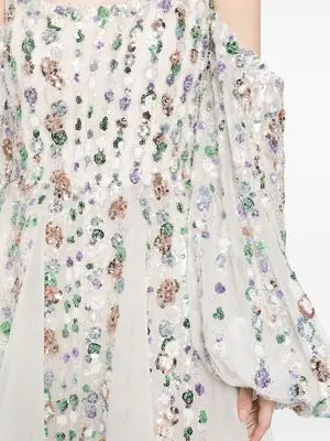 SAIID KOBEISY Sequinned Tulle Gown