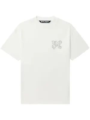 Palm Angels Stud-logo T-shirt White