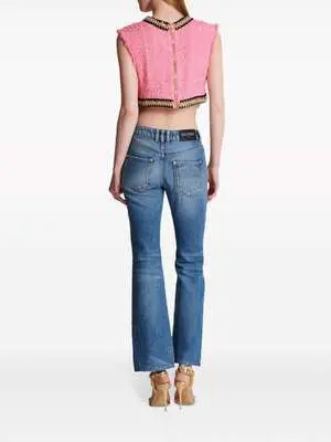 Balmain Mid-rise Flared Jeans - Blue