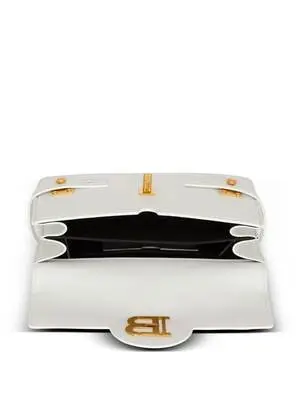 Balmain B-buzz 24 Leather Tote Bag