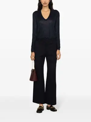 JOSEPH V-neck Cashmere Jumper - Blue