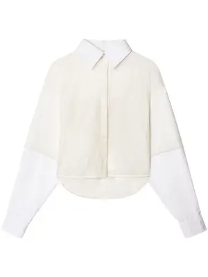 Off-White Baseball Long-sleeve Mesh Shirt