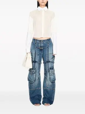 Off-White Baseball Long-sleeve Mesh Shirt