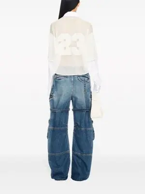 Off-White Baseball Long-sleeve Mesh Shirt
