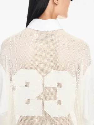 Off-White Baseball Long-sleeve Mesh Shirt