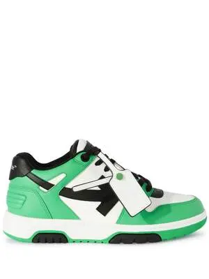 Off-White Out Of Office Leather Sneakers - Green