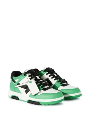 Off-White Out Of Office Leather Sneakers - Green
