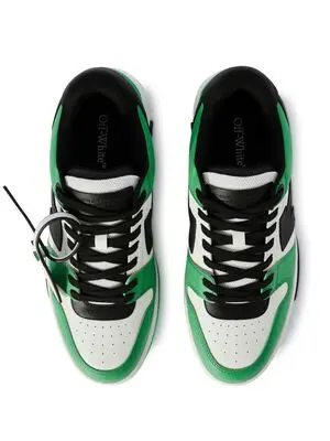 Off-White Out Of Office Leather Sneakers - Green