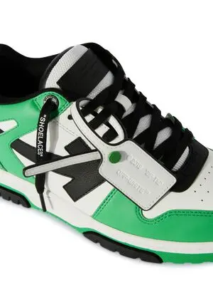 Off-White Out Of Office Leather Sneakers - Green