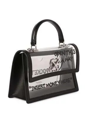 Off-White Jitney 1.4 Transparent-design Tote Bag