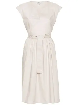 Woolrich Ruched Poplin Dress