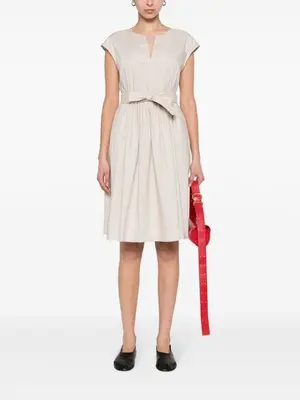 Woolrich Ruched Poplin Dress