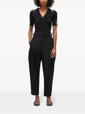 3.1 Phillip Lim Buckled Tapered Trousers - Black