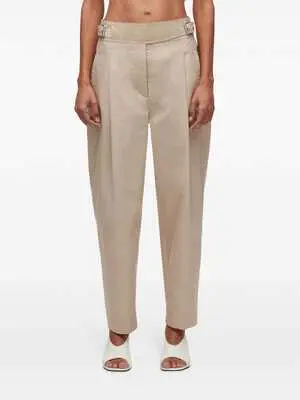 3.1 Phillip Lim Buckled Tapered Trousers - Neutrals