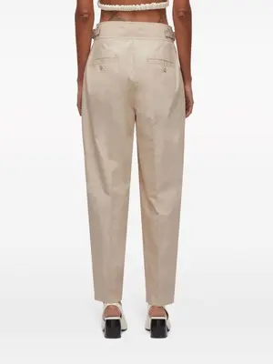 3.1 Phillip Lim Buckled Tapered Trousers - Neutrals