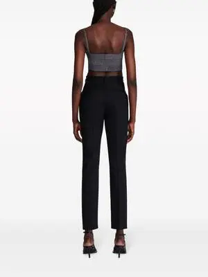 DION LEE Reflective Interlocking-weave Bralette