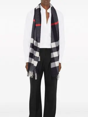 Burberry Checked Cashmere Scarf