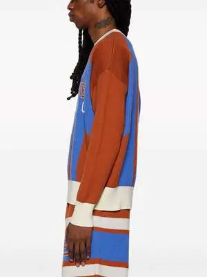 Rhude Logo Intarsia Wool Jumper - Red