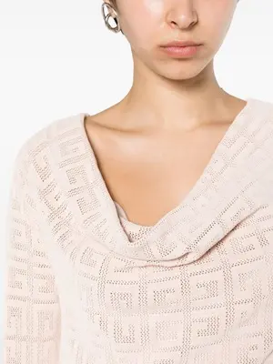 Givenchy 4g-jacquard V-neck Top