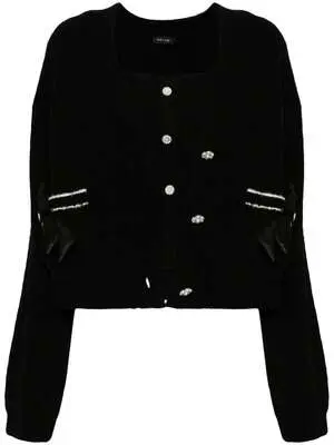 TOUT A COUP Rhinestone-embellished Cardigan
