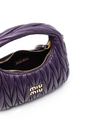 Miu Miu Mini Wander Matelassé Shoulder Bag