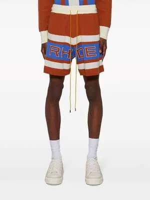 Rhude Panelled Knit Shorts