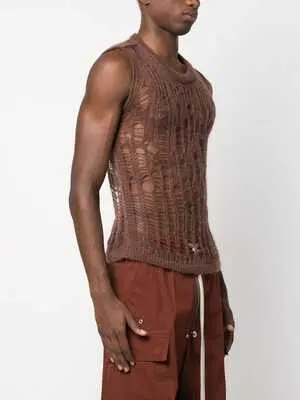 Rick Owens Spider Open-knit Tank Top